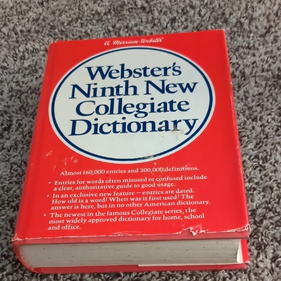 Accents | Websters Ninth New Collegiate Dictionary | Poshmark